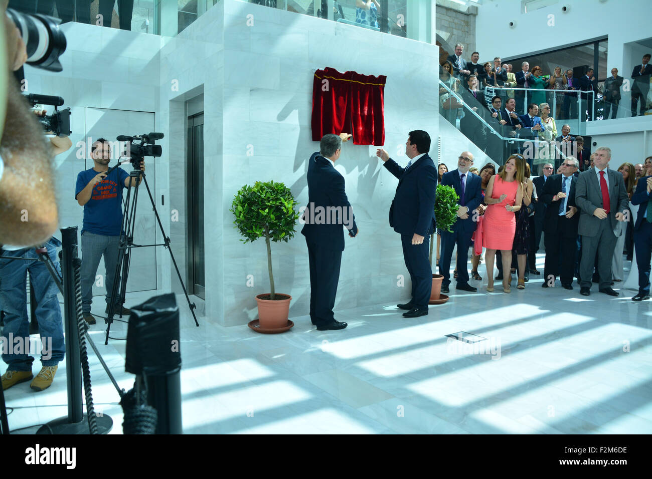 Gibraltar. 21st September, 2015. Minister for Education Gilbert Licudi ...