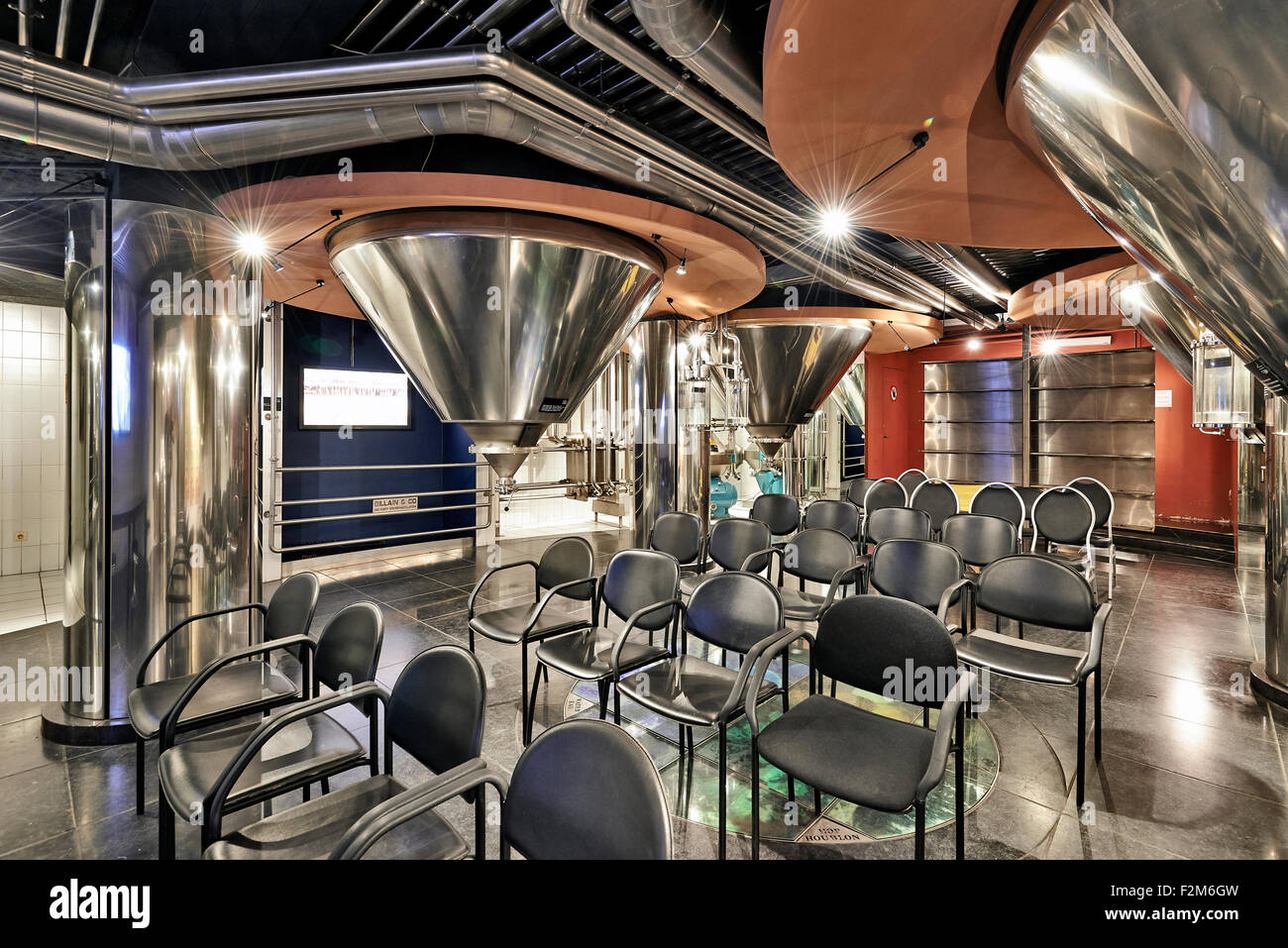 Section of the New story of beer in the brewery museum in the house of ...