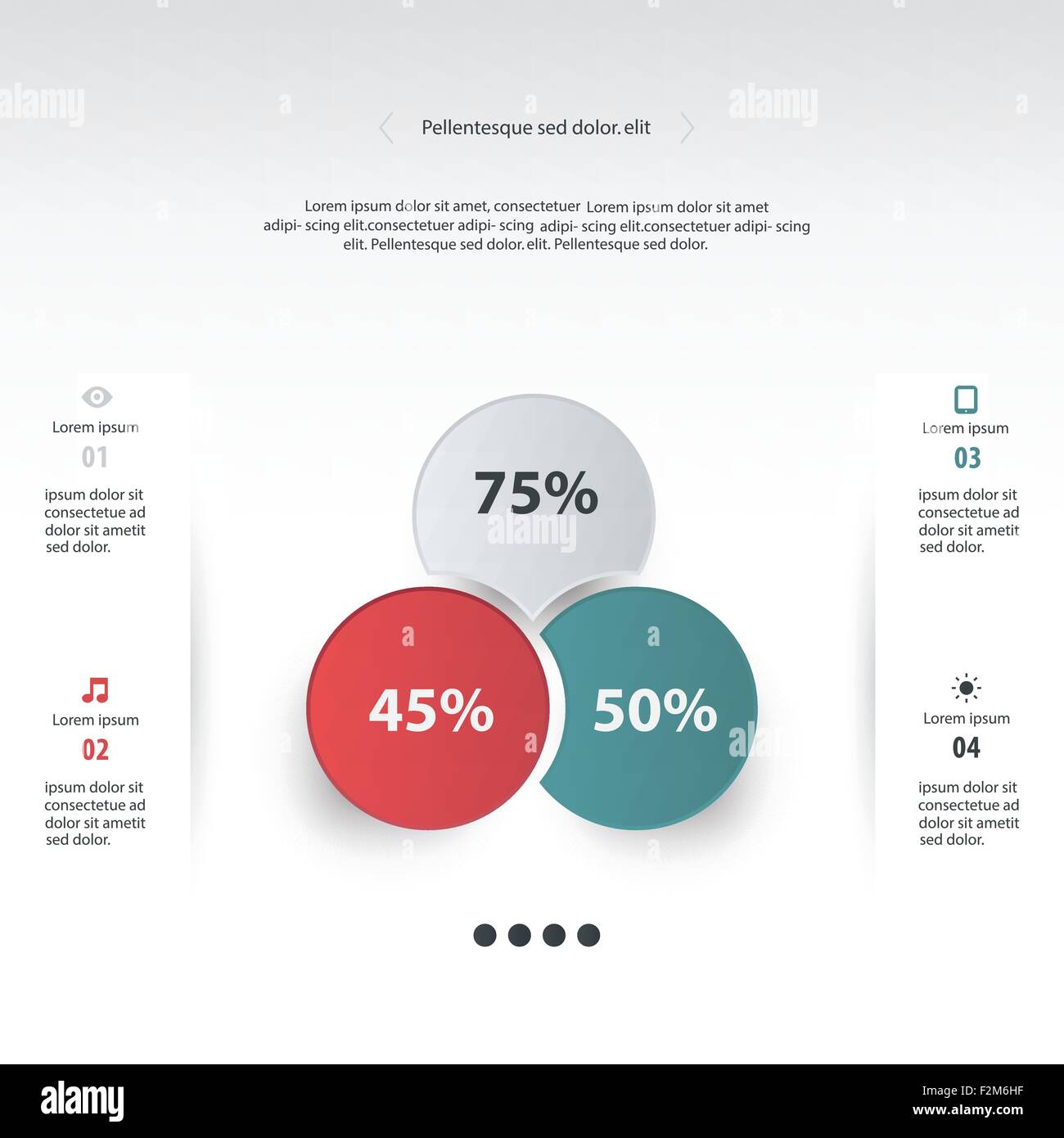 Infographic 3 part circle hi-res stock photography and images - Alamy