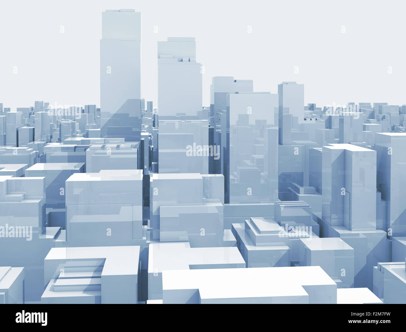 3d digital city skyline hi-res stock photography and images - Alamy