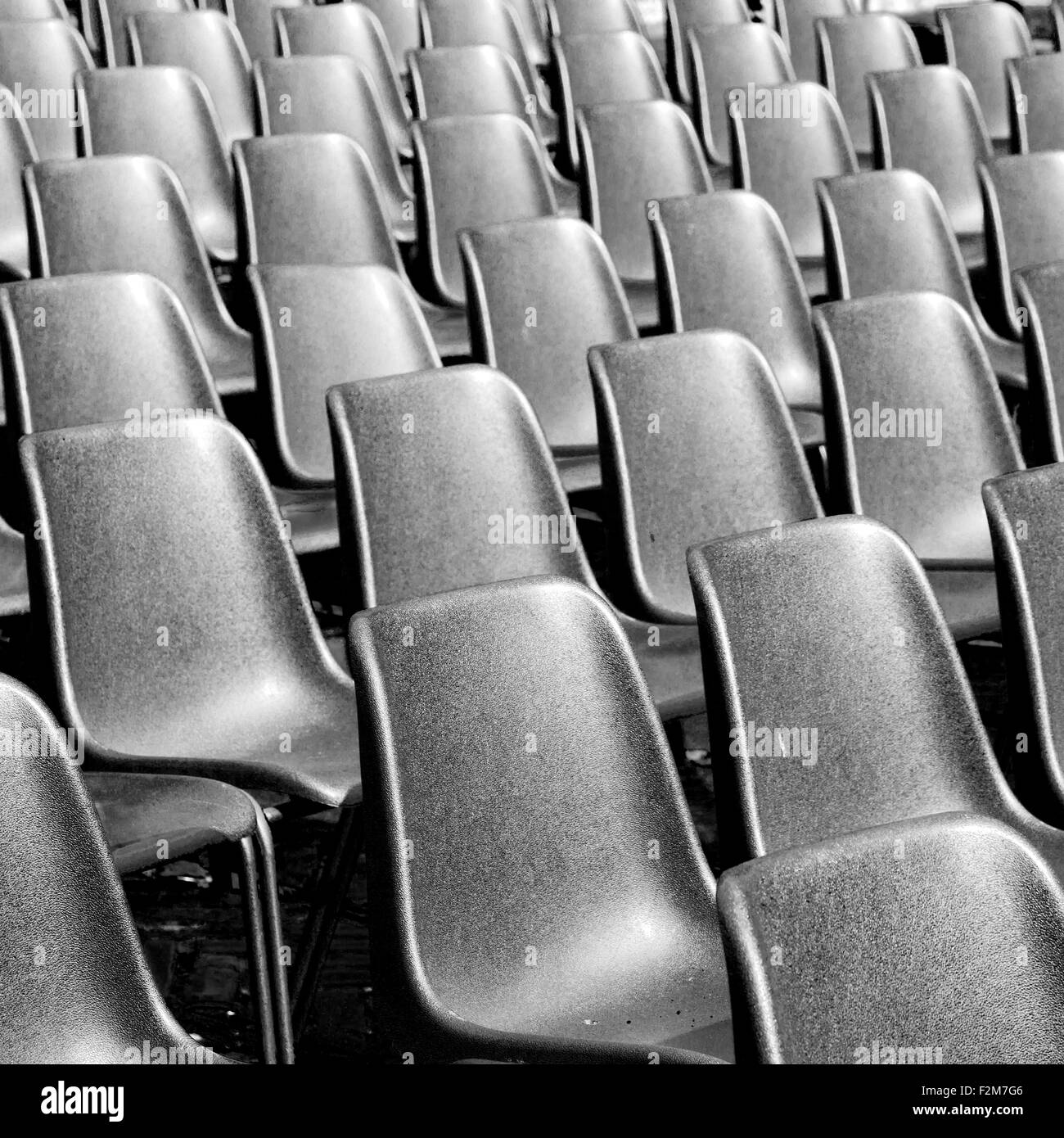 Empty arena seating Black and White Stock Photos & Images - Alamy