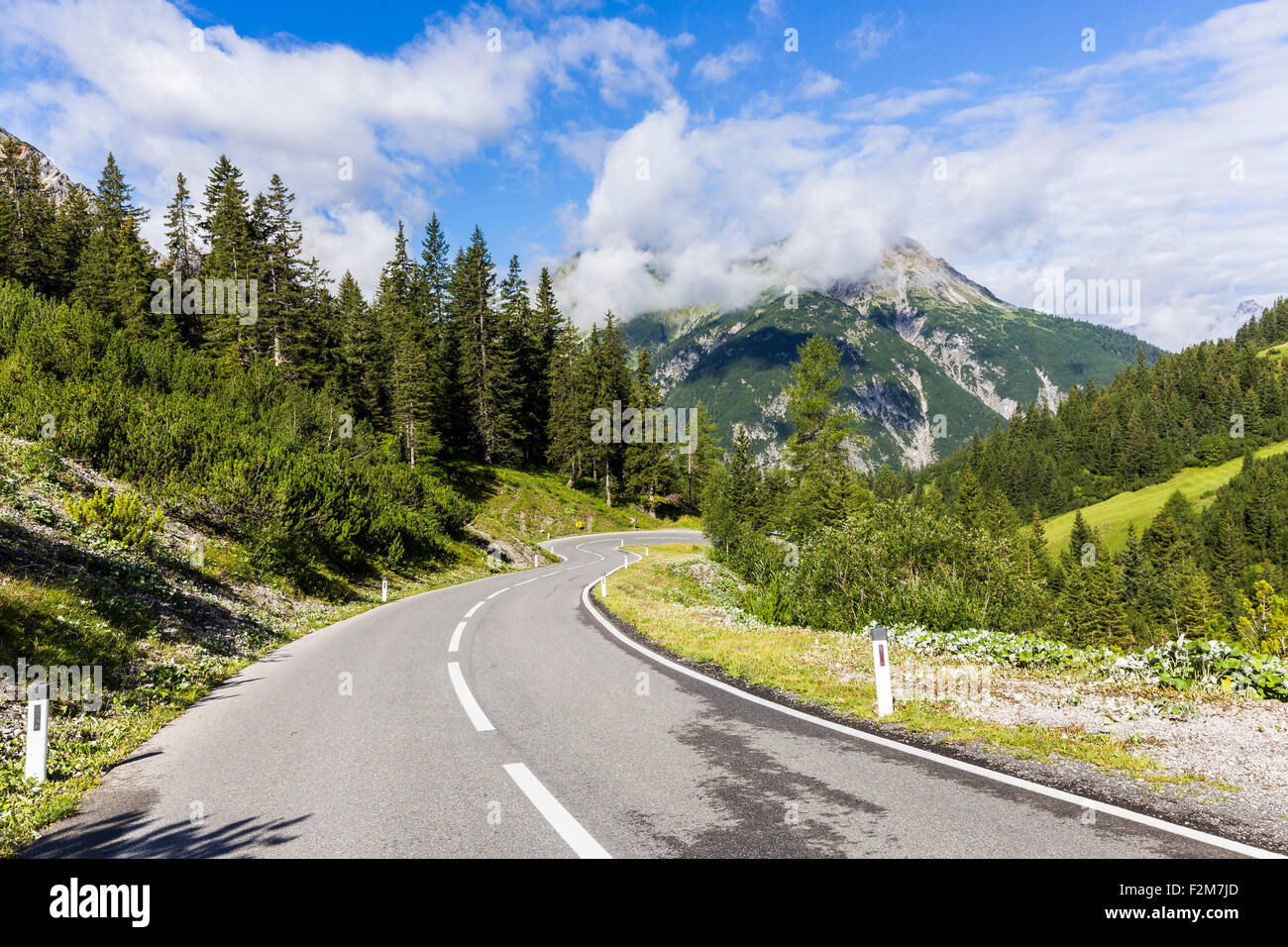 Austria, Tyrol, Mountain pass to Hahntennjoch Stock Photo - Alamy