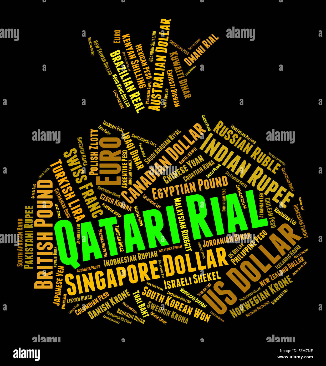 Qatari Rial Representing Forex Trading And Currency Stock Photo - Alamy