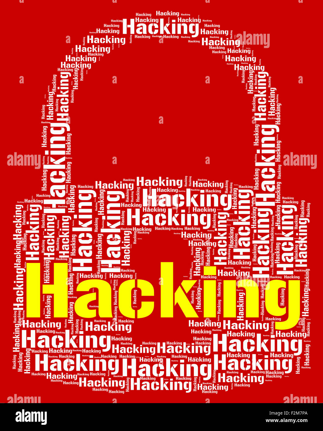 Hacking Lock Showing Virus Vulnerable And Threat Stock Photo - Alamy