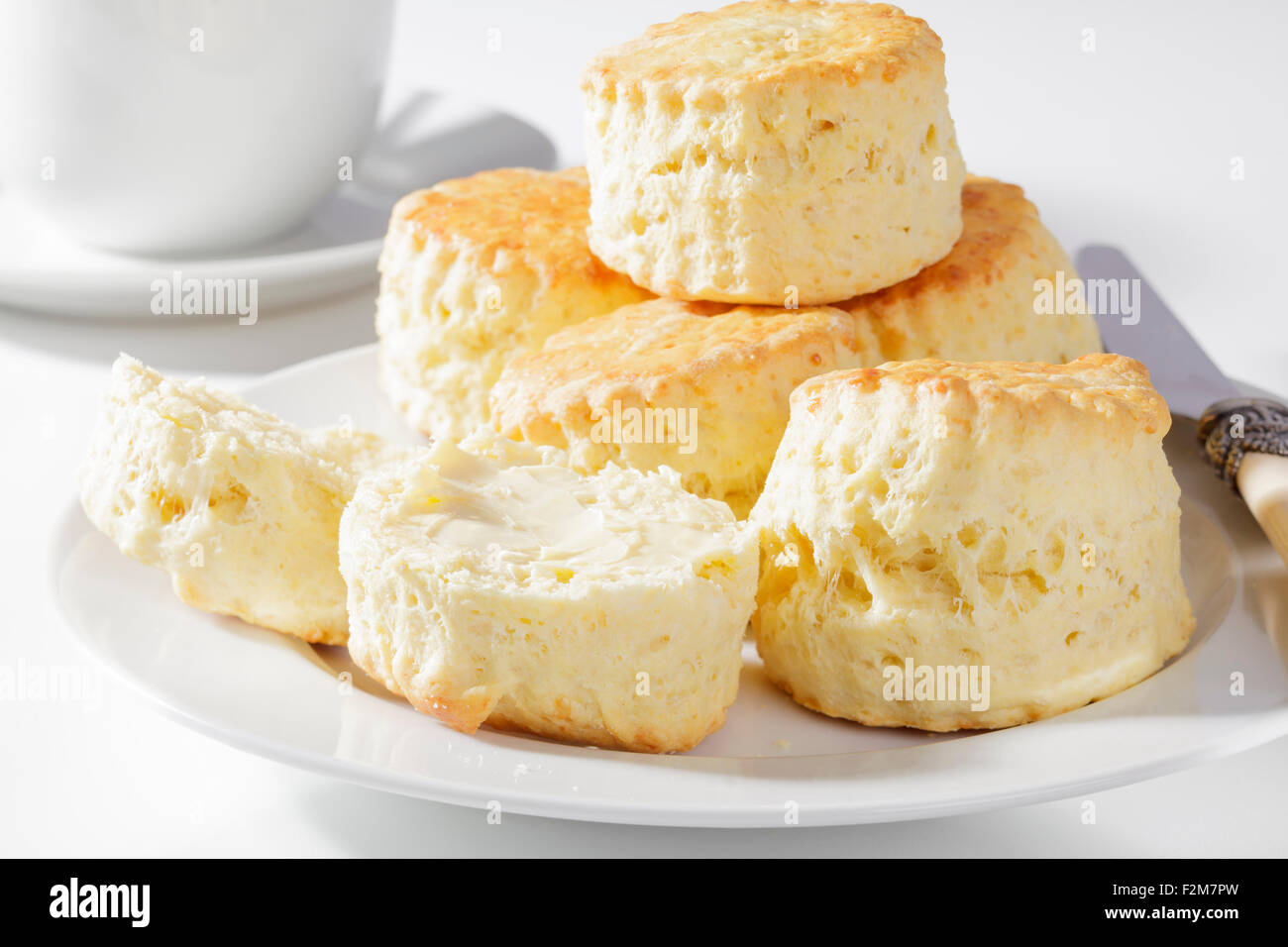 cheese scones and butter Stock Photo - Alamy