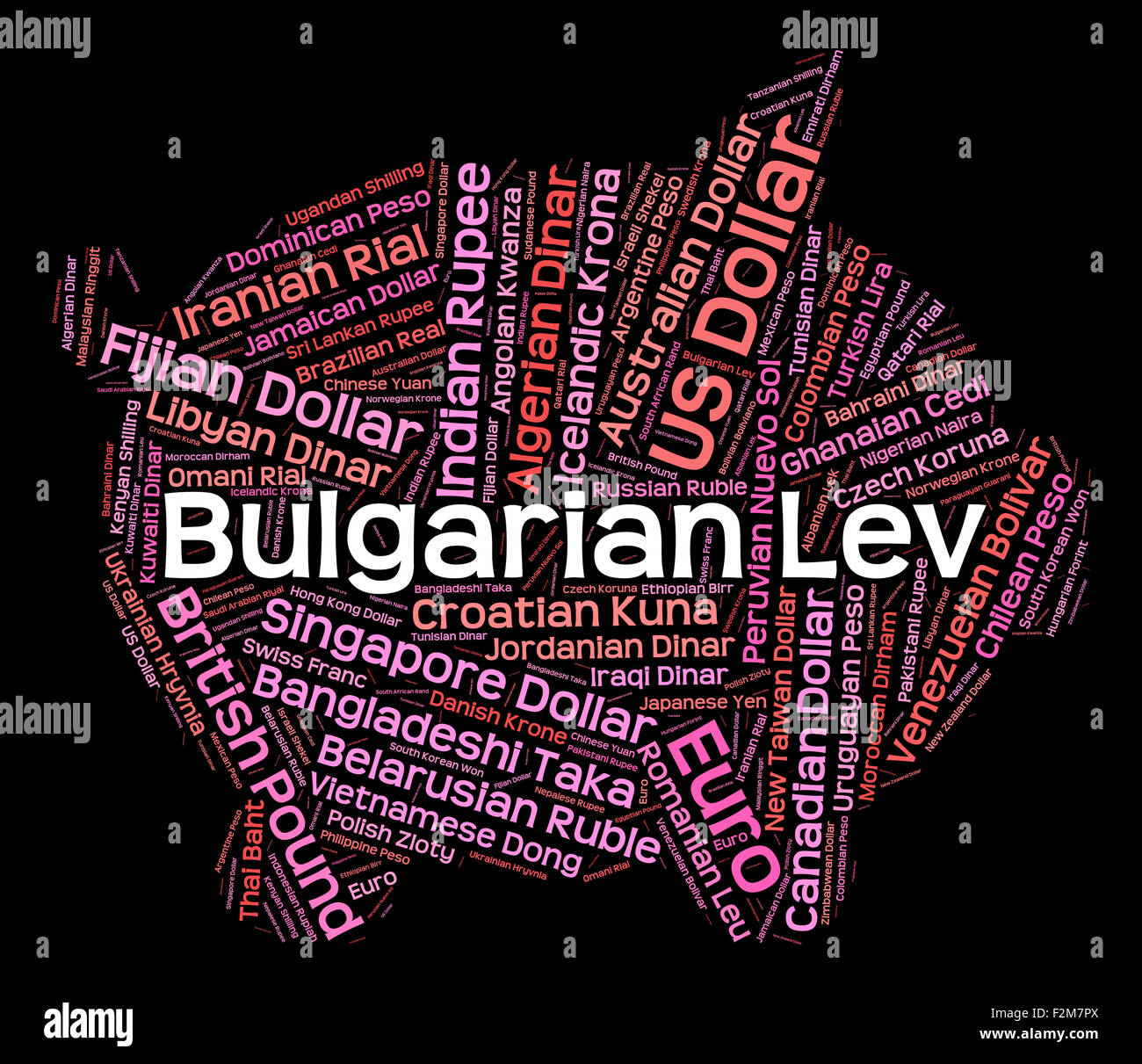 Bulgarian Lev Representing Worldwide Trading And Currency Stock Photo ...