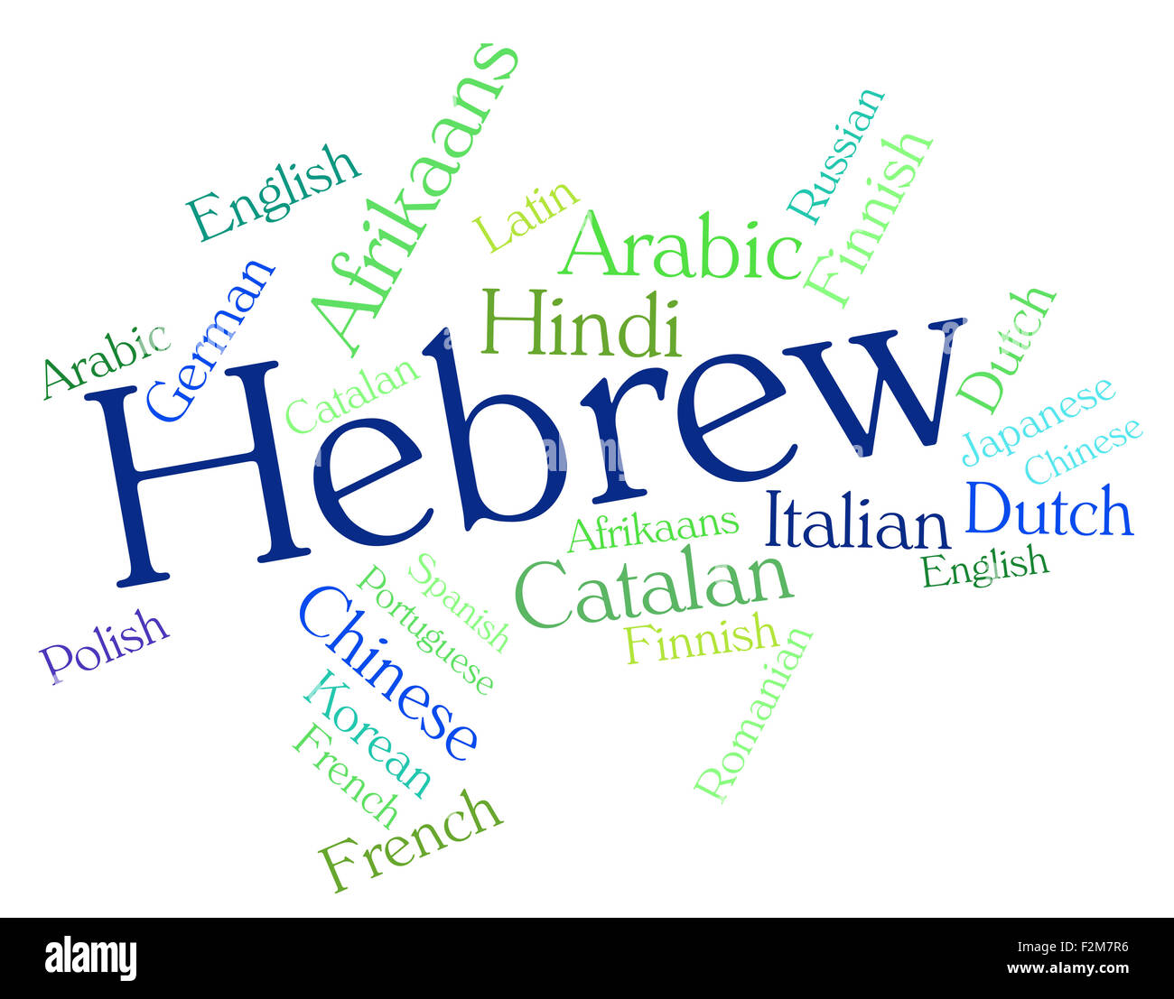 Hebrew Language Indicating Foreign Wordcloud And Lingo Stock Photo - Alamy