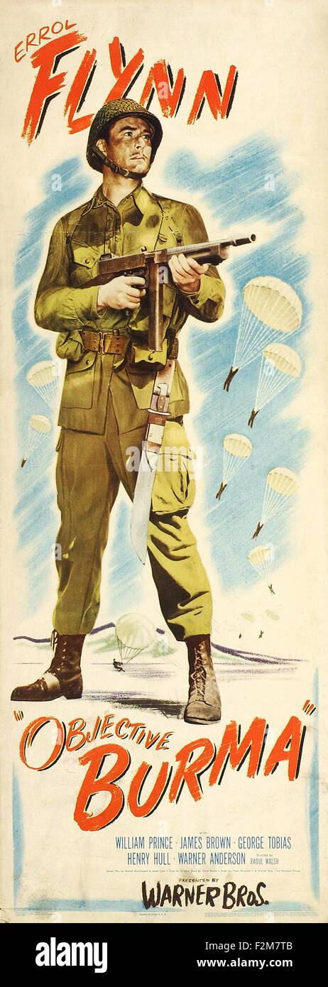 Objective, Burma - Movie Poster Stock Photo - Alamy