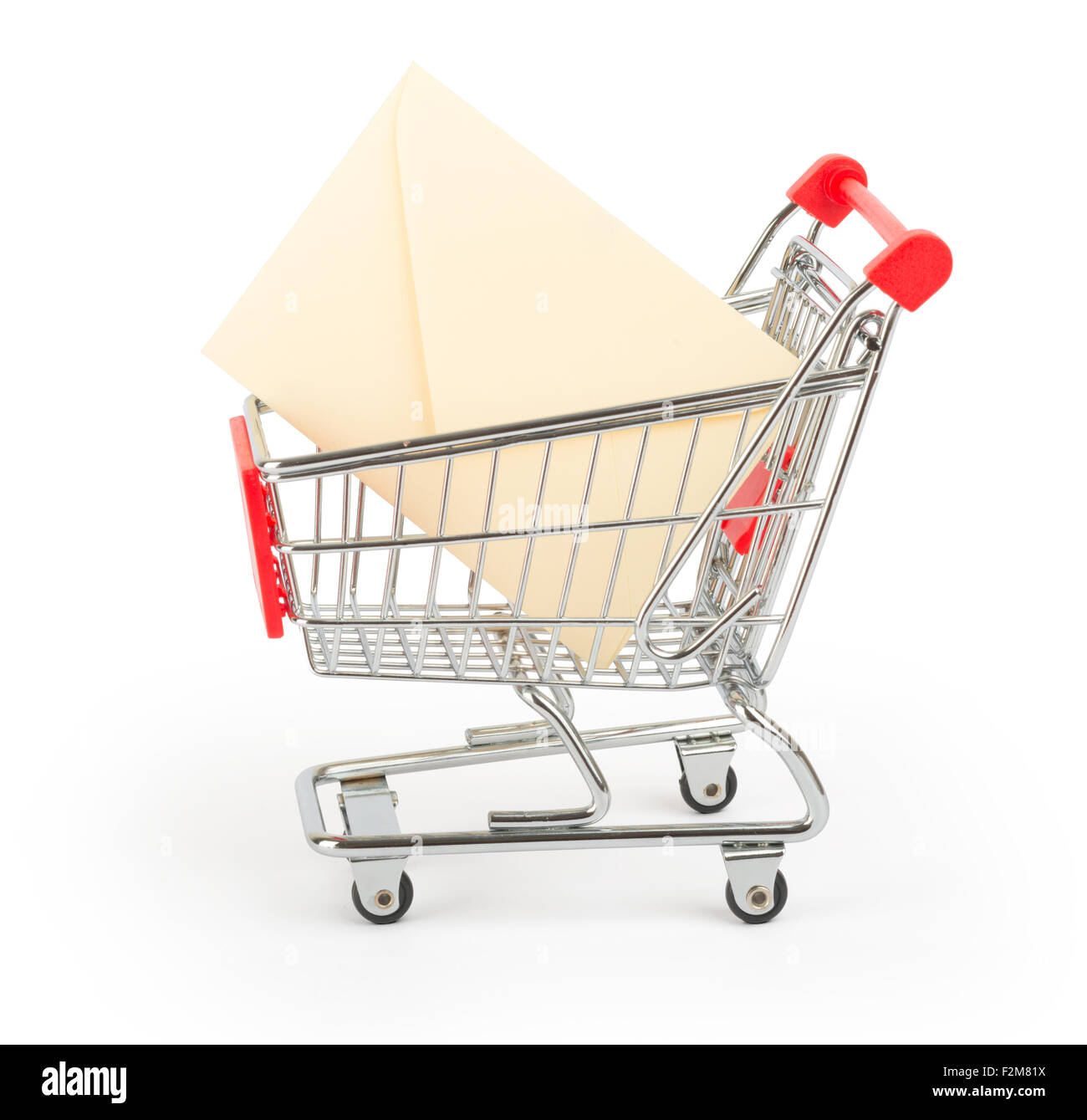 Envelope in shopping cart Stock Photo - Alamy