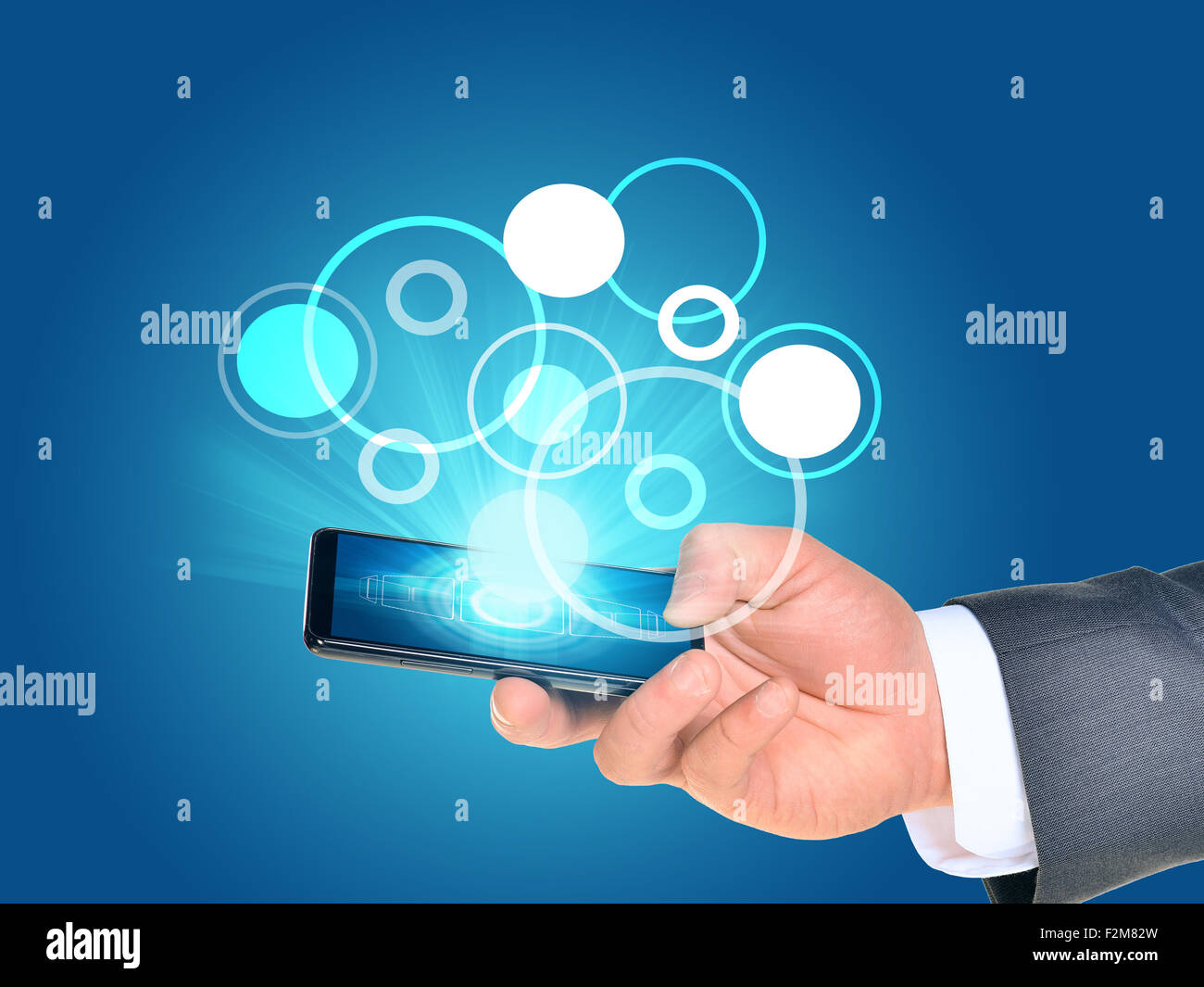 Businessmans hand holding smartphone hi-res stock photography and ...