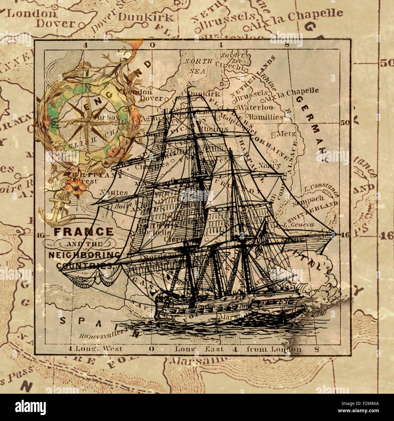 Nautical Map North Sea High Resolution Stock Photography and Images - Alamy