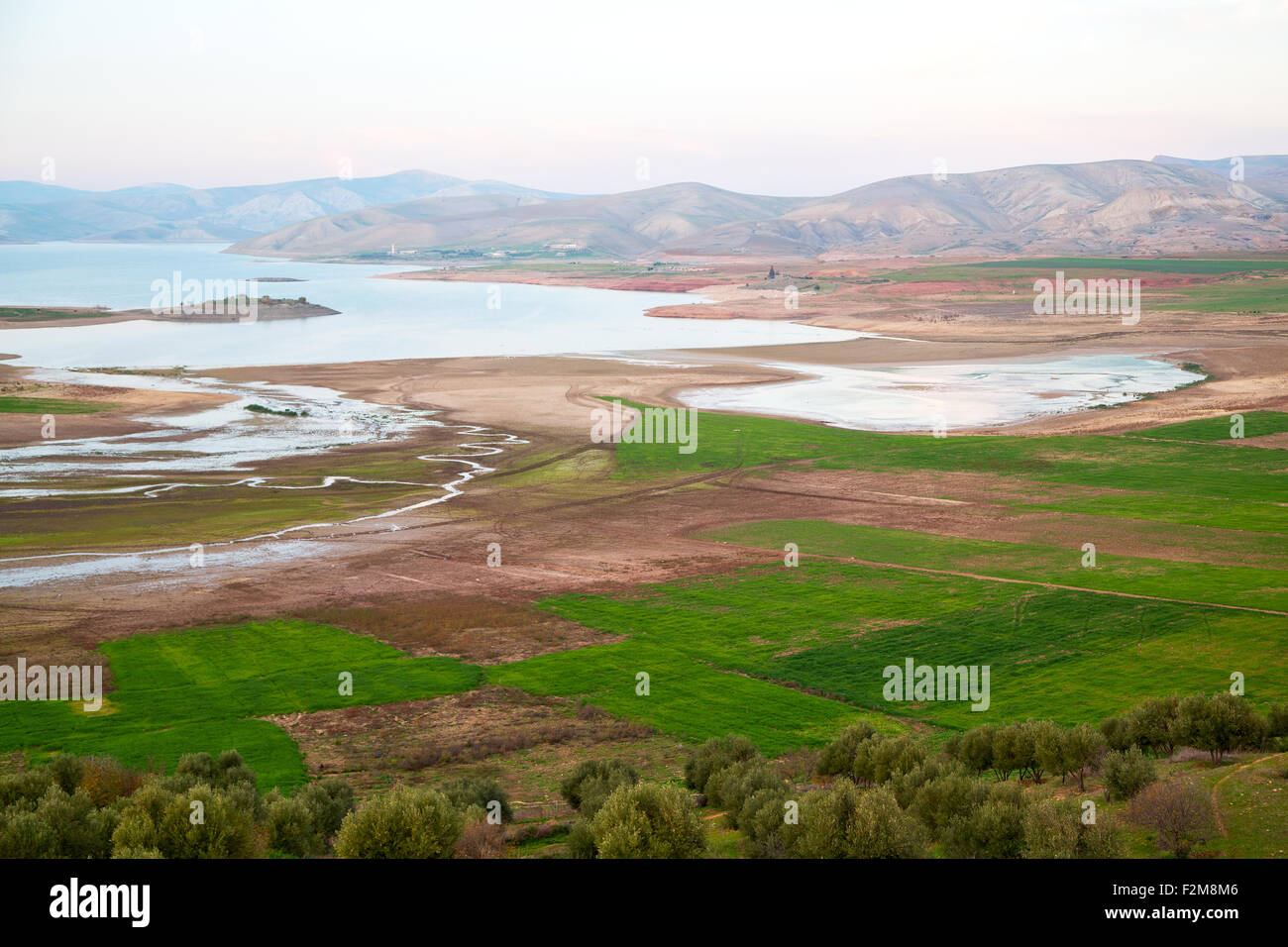pond and lake in the mountain morocco land Stock Photo - Alamy