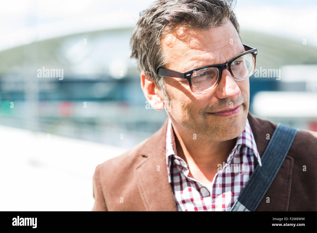 Mature man wearing glasses, portrait Stock Photo - Alamy