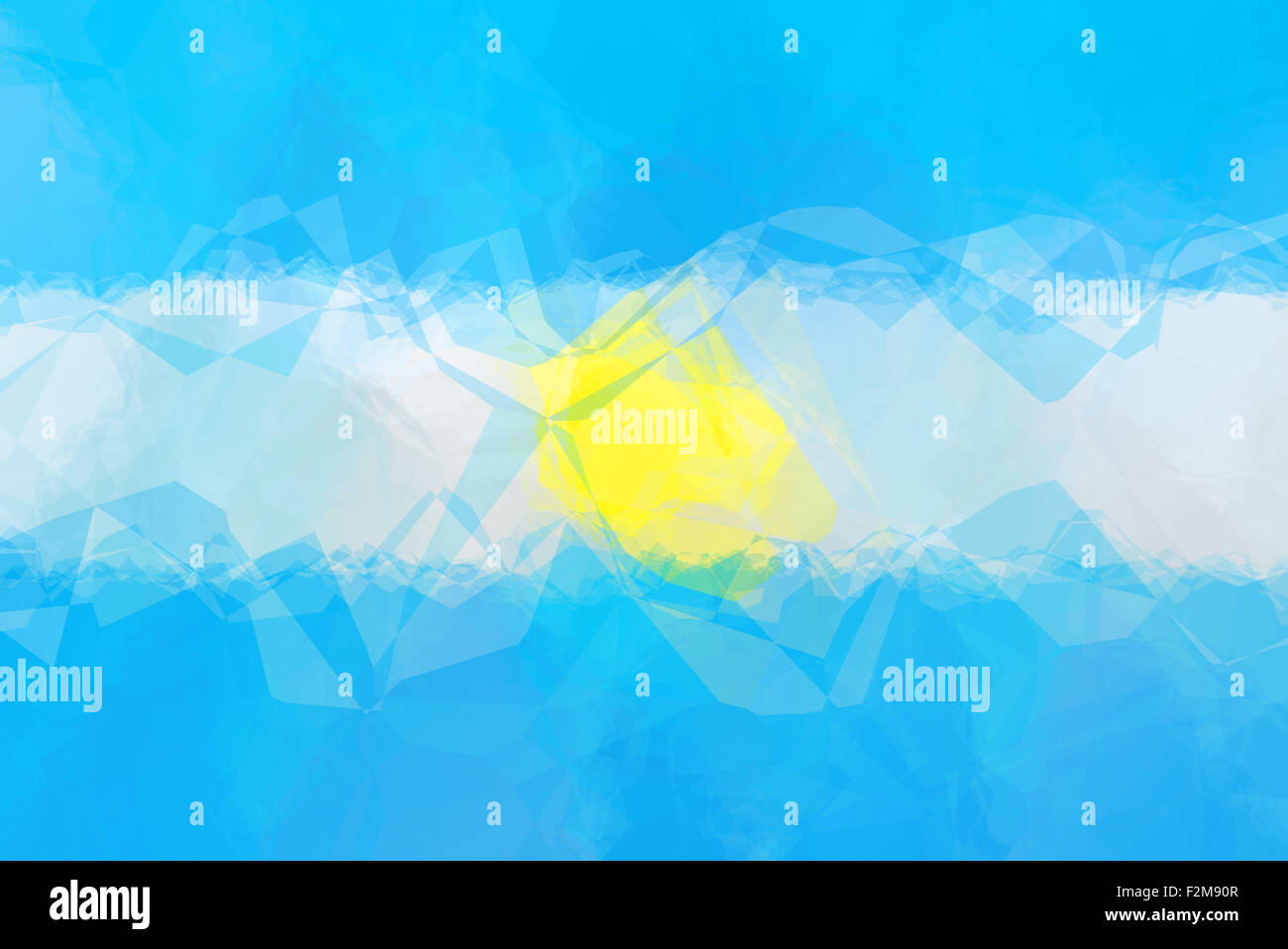 Argentina flag - polygonal design pattern Stock Photo - Alamy