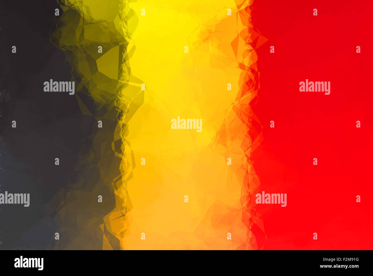 Belgium flag - triangular polygonal pattern Stock Photo - Alamy