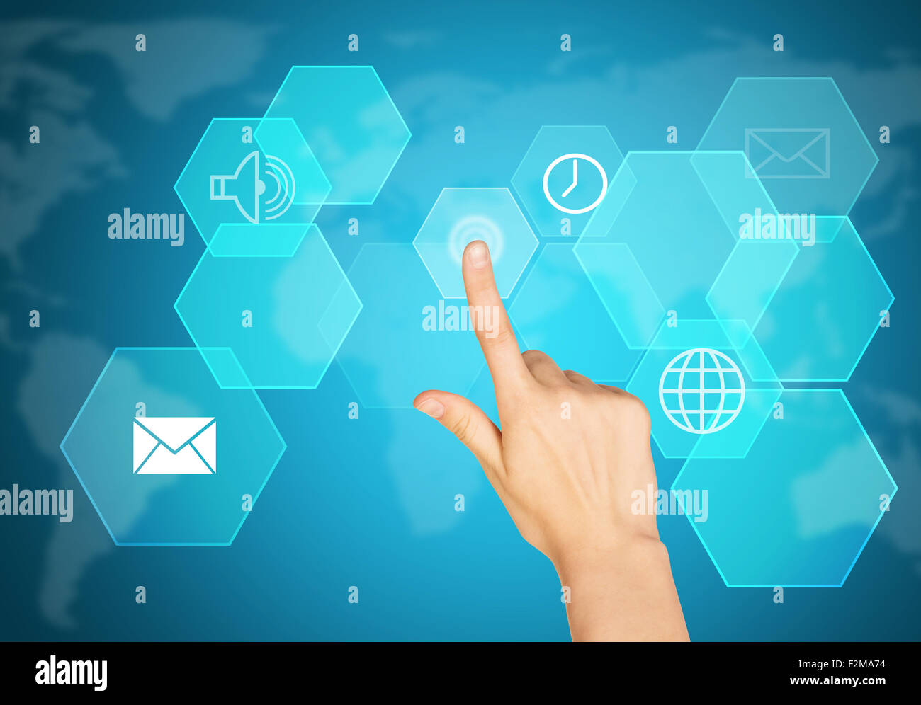 Virtual world symbols hi-res stock photography and images - Alamy