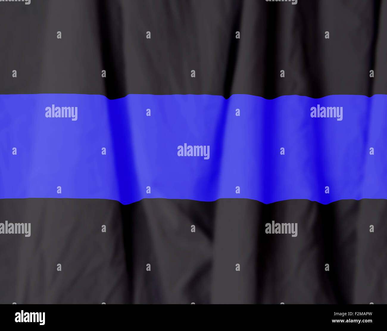 Police lives matter. Thin blue line flag for law enforcement officers ...