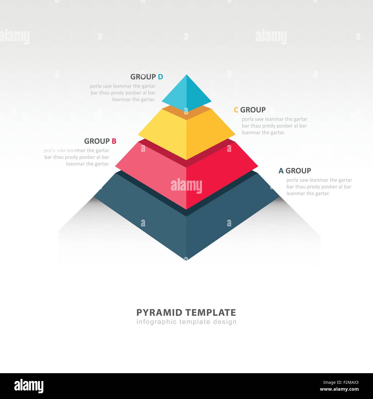 pyramid infographic template Stock Vector Image & Art - Alamy