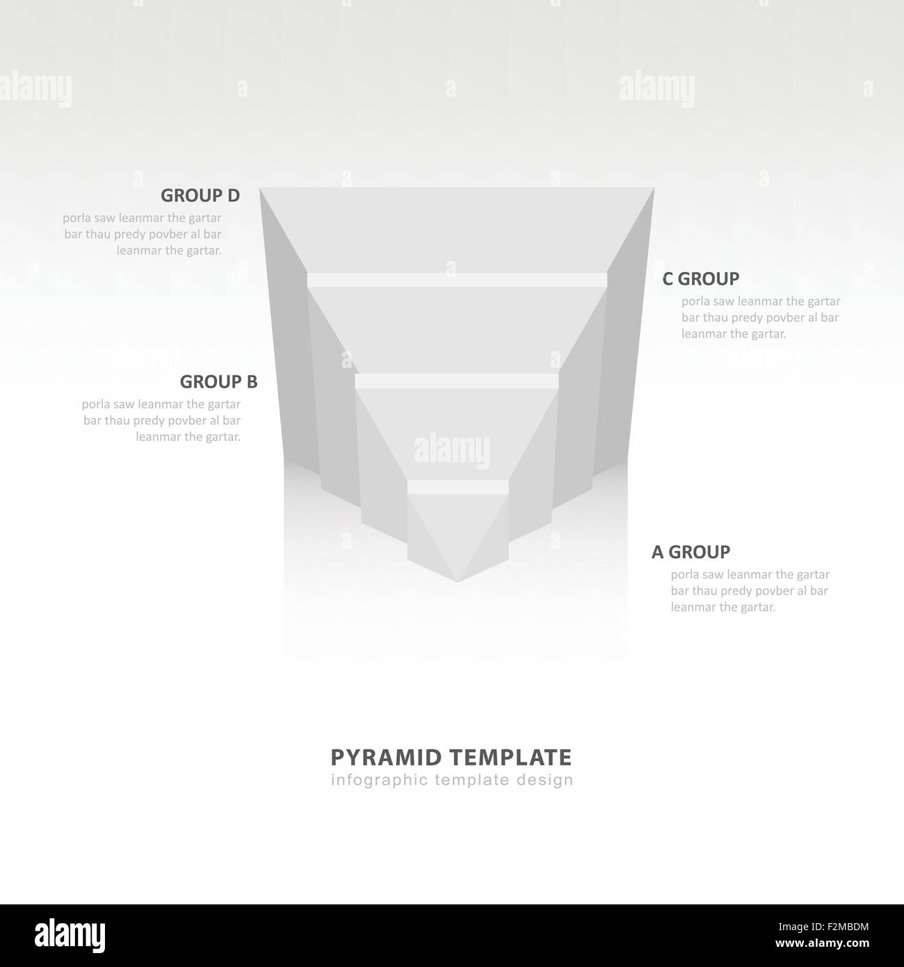 design pyramid infographic template white color balance Stock Vector ...