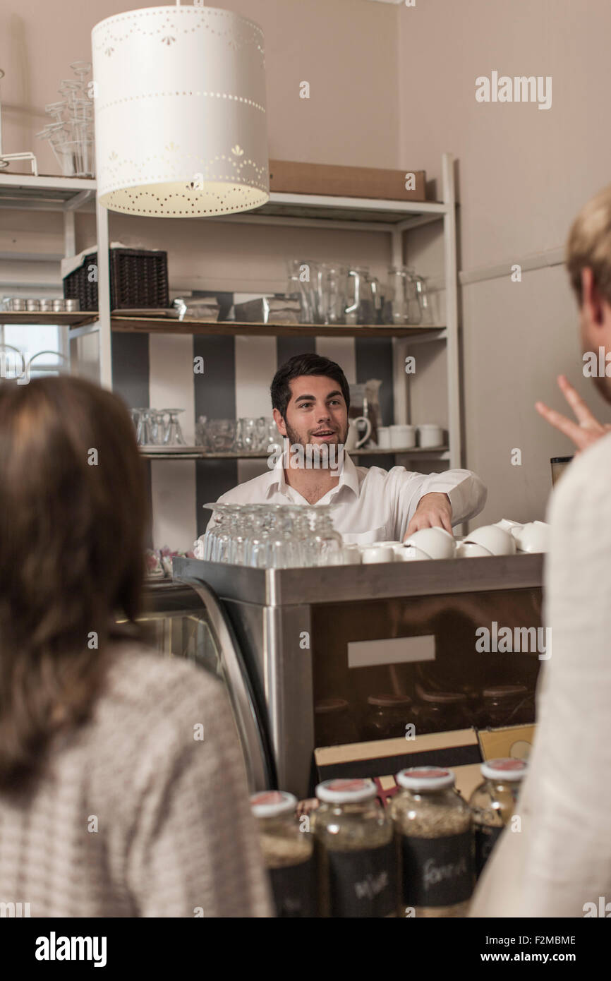 Barista at the coffee bar Stock Photo - Alamy
