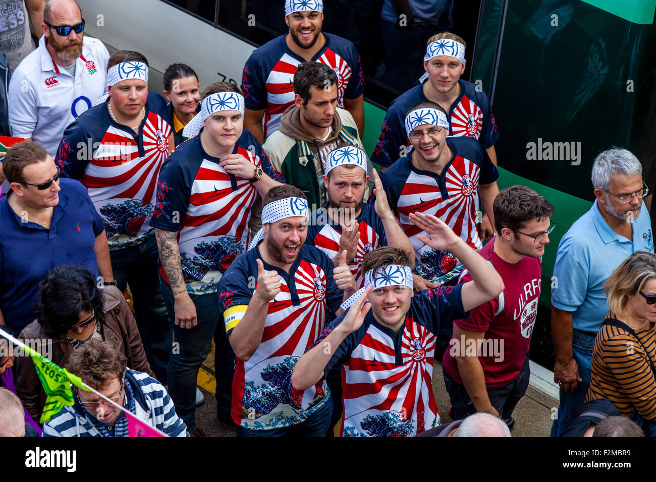 Rugby Fans Arrive To Watch South Africa Play Japan In The Opening Group ...