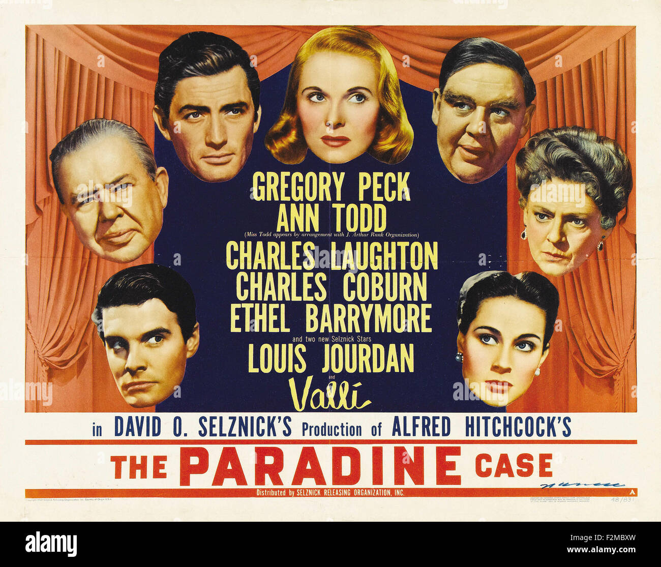 Paradine Case, The - Movie Poster Stock Photo - Alamy