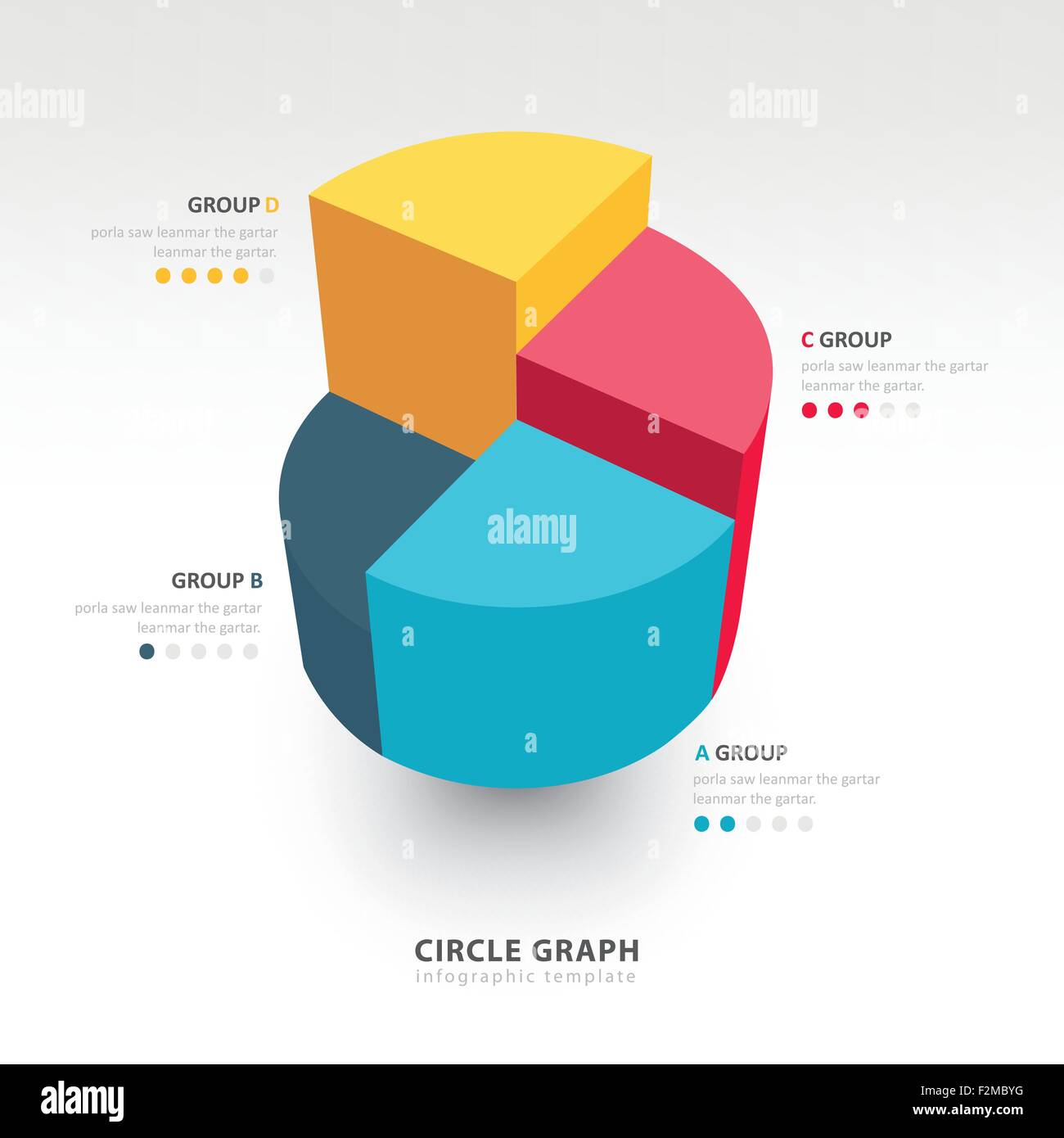 Business Infographics circle graph Stock Vector Image & Art - Alamy