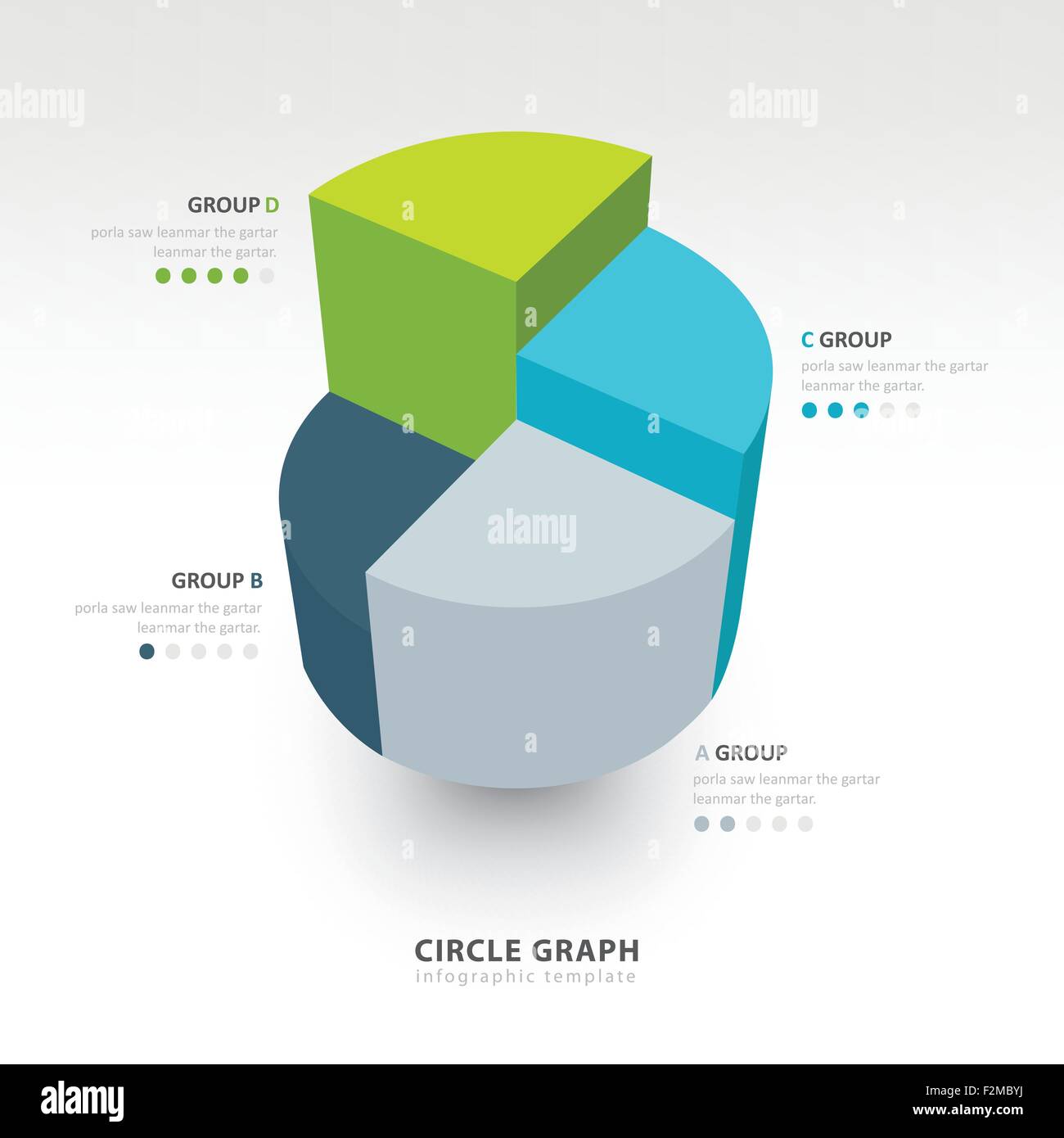 pyramid cube infographic top view 4 color Stock Vector Image & Art - Alamy