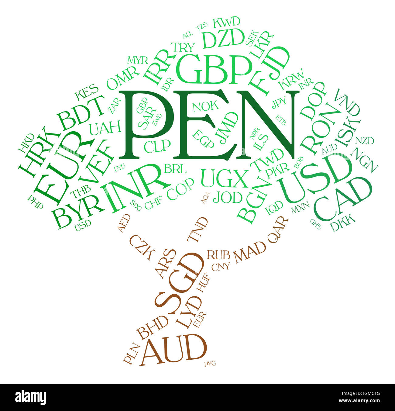 Pen Currency Showing Peruvian Nuevo Sol And Peru Nuevo Sol Stock Photo ...