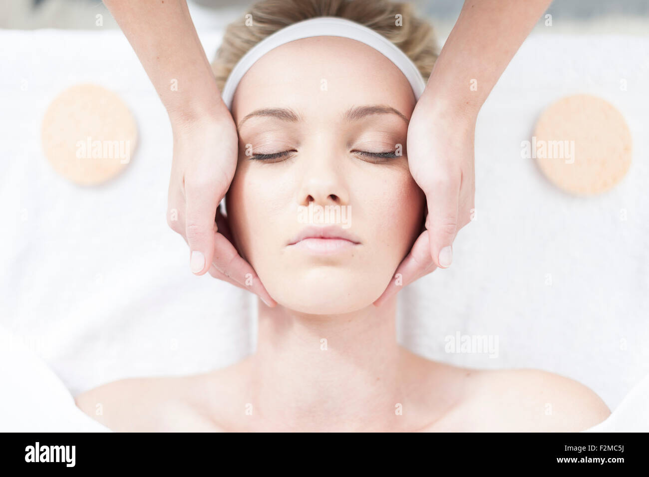 Facial massage close up womans hi-res stock photography and images - Alamy