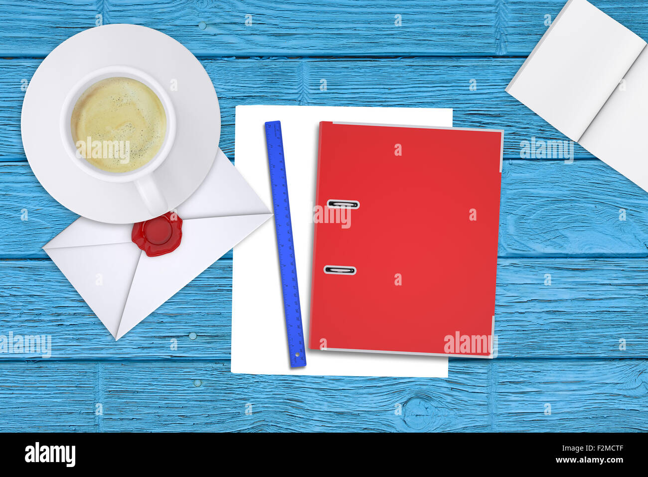 Folder with envelope Stock Photo - Alamy