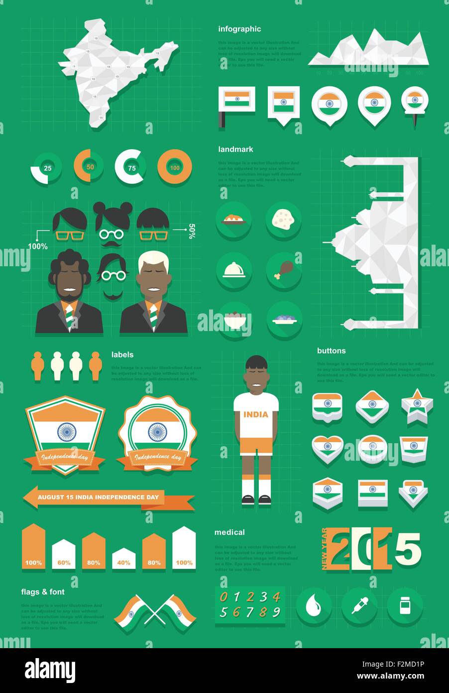 india infographic set Stock Vector Image & Art - Alamy