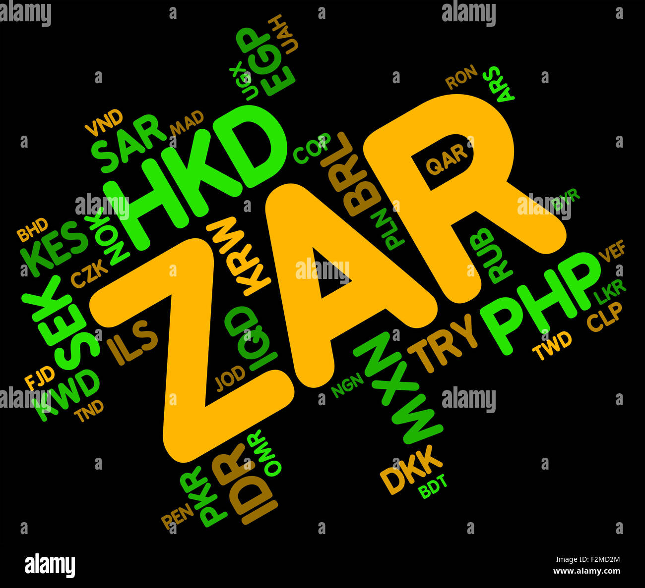 Zar Currency Showing South African Rand And South Africa Rand Stock ...