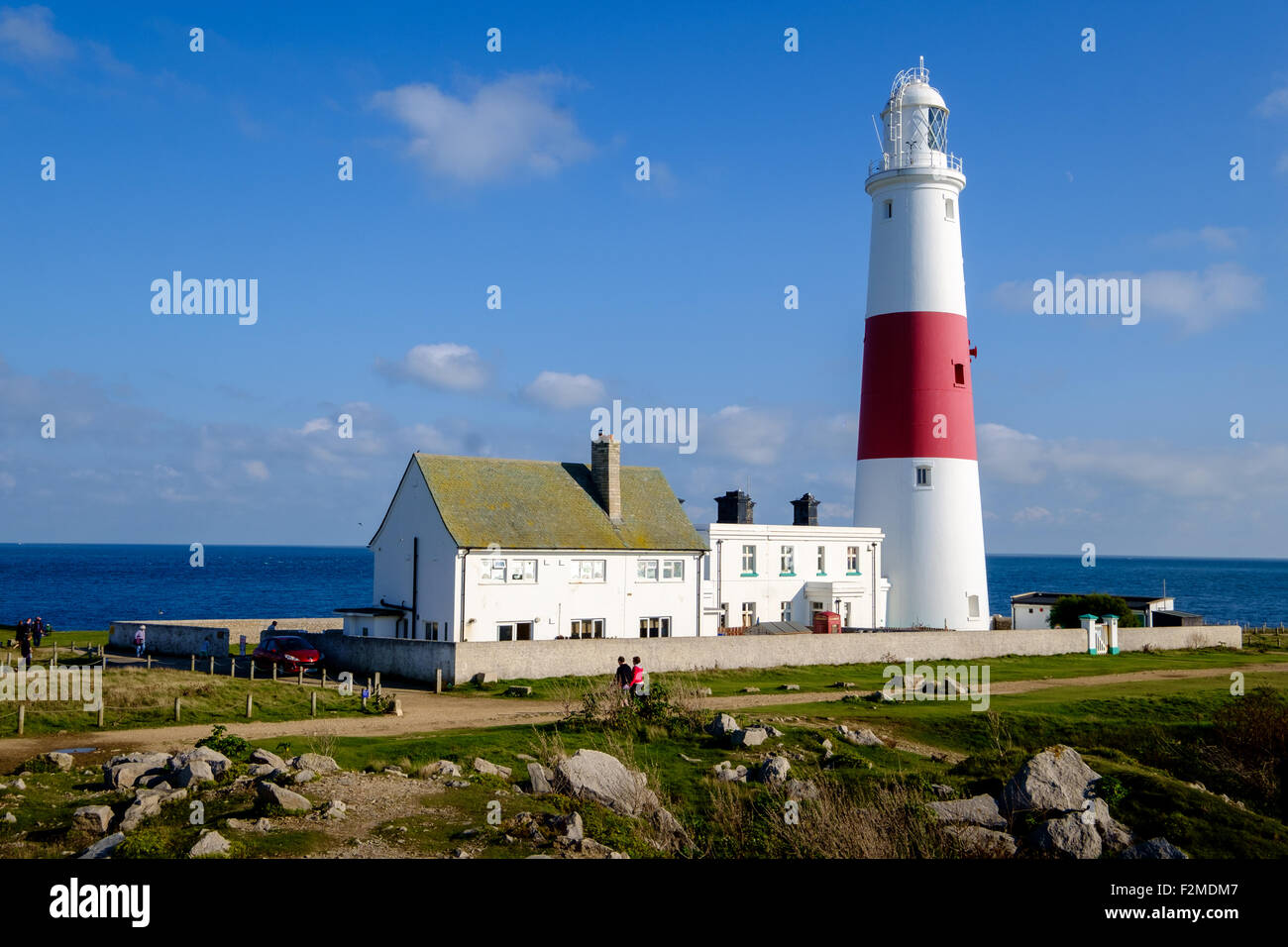 Portland Bill Lighthouse is a functioning lighthouse at Portland Bill ...