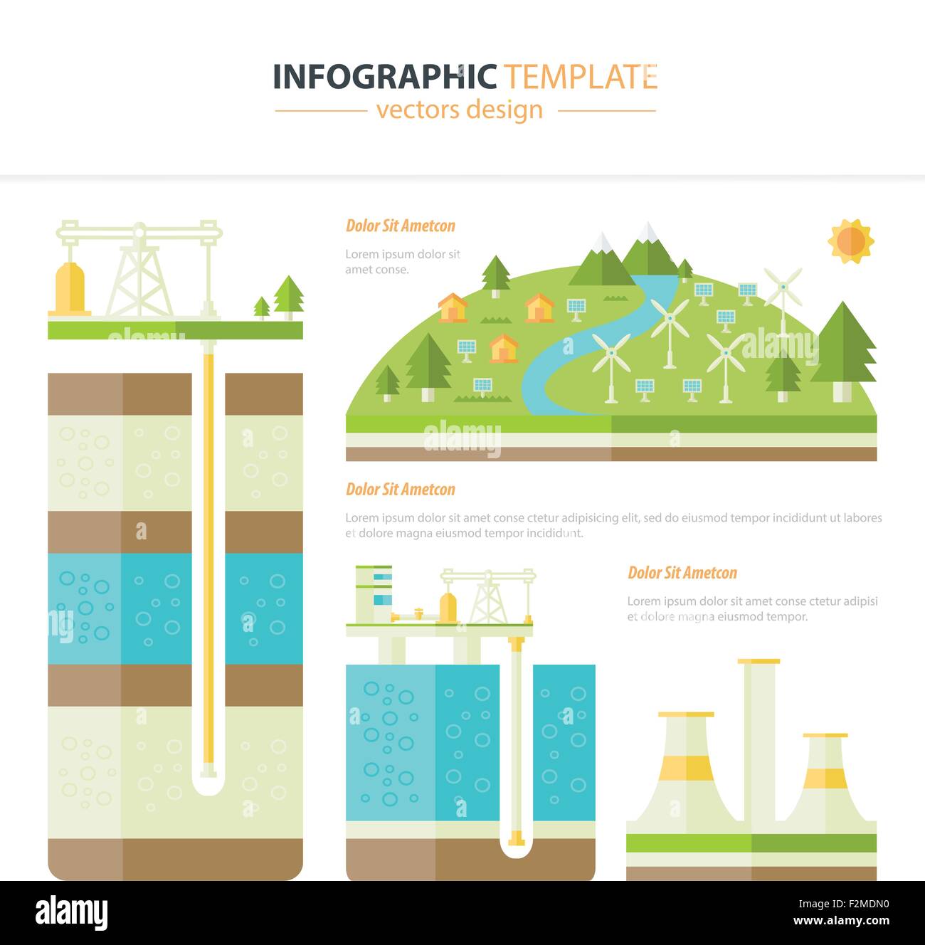 Hydro electric power plant diagram Stock Vector Images - Alamy