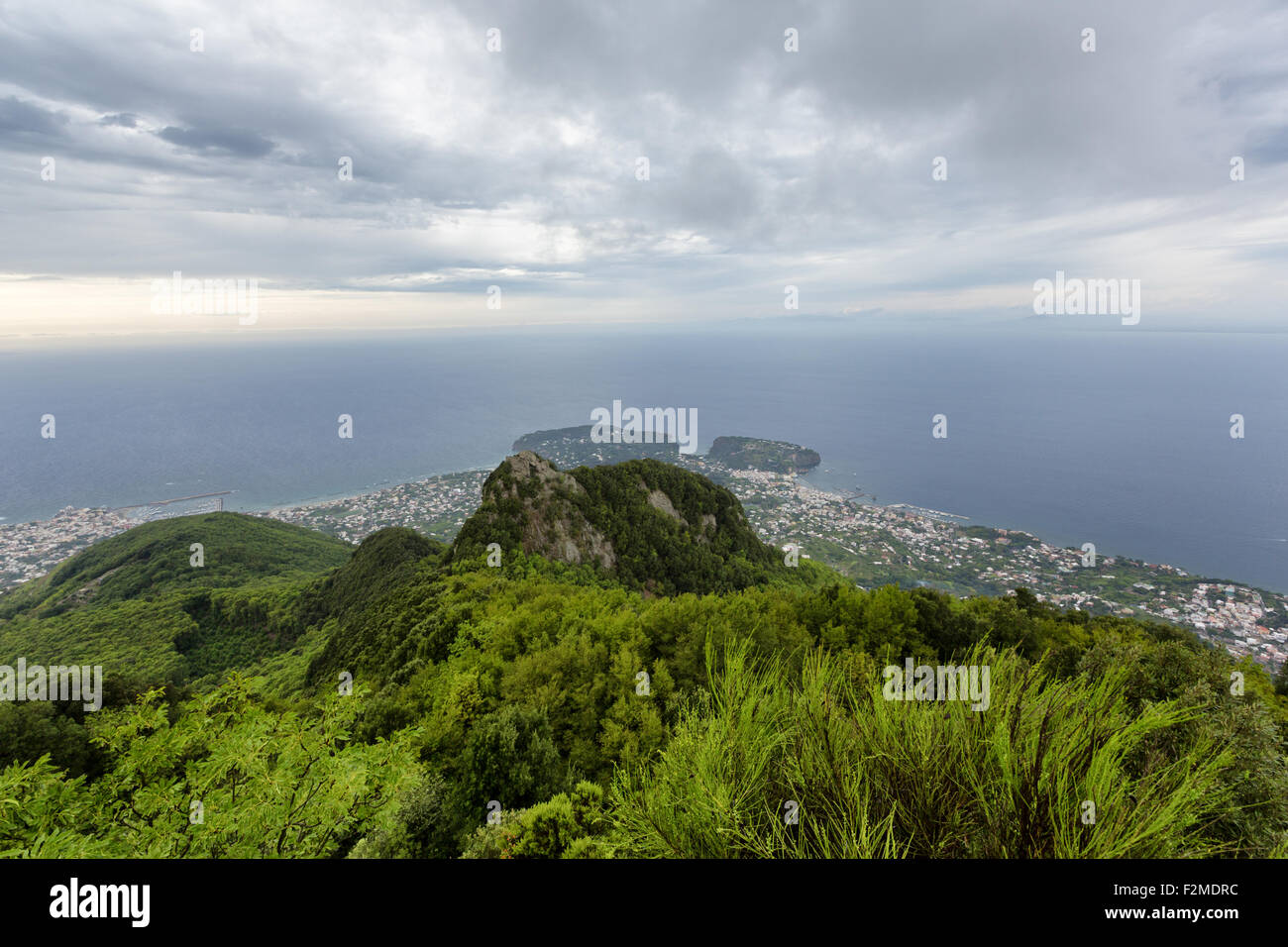 Ischia (Napoli, Italia) -Trekking route of Mount Epomeo Stock Photo - Alamy
