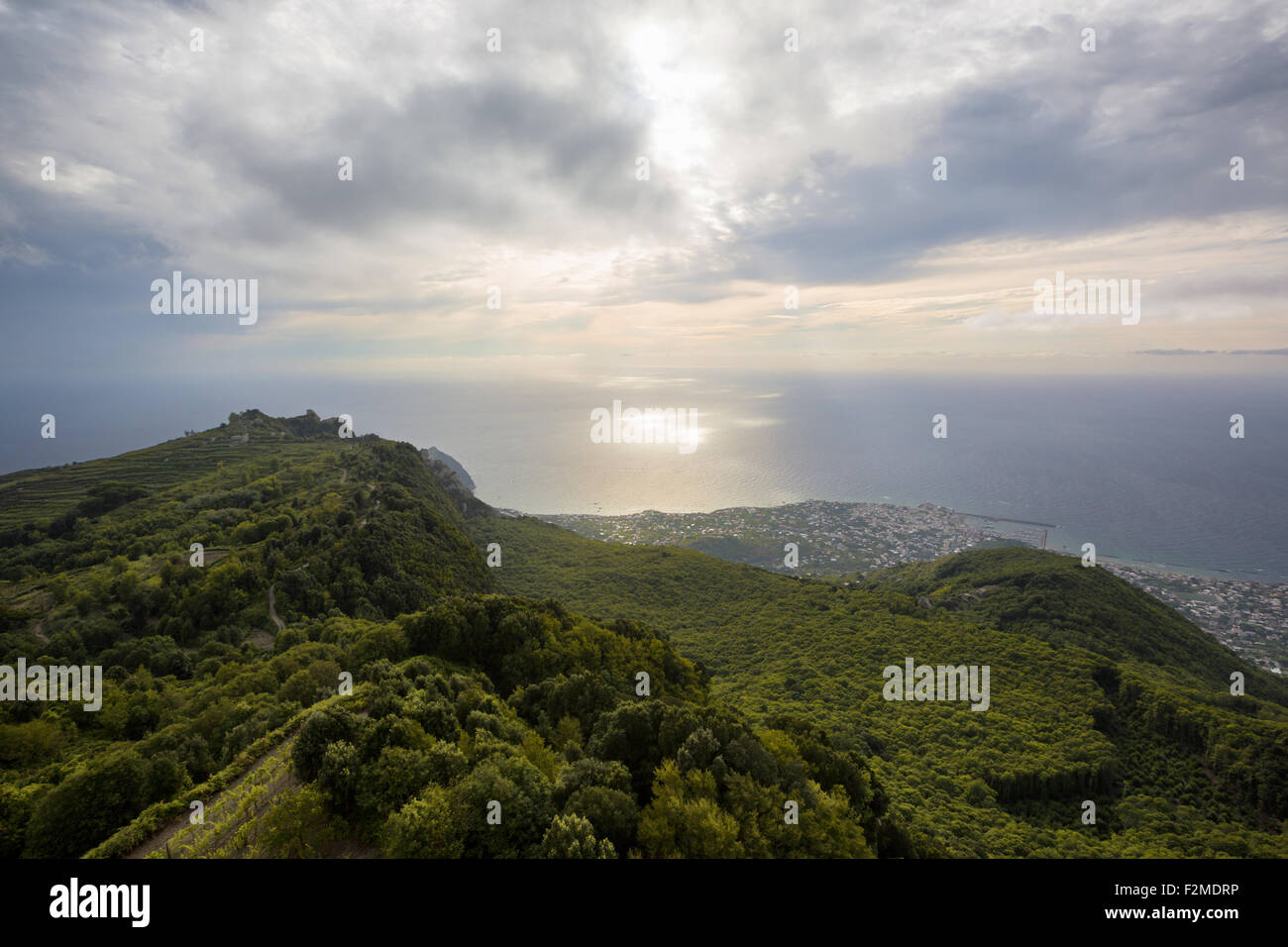 Ischia (Napoli, Italia) -Trekking route of Mount Epomeo Stock Photo - Alamy
