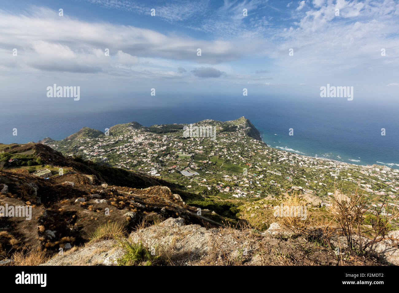 Ischia (Napoli, Italia) -Trekking route of Mount Epomeo Stock Photo - Alamy