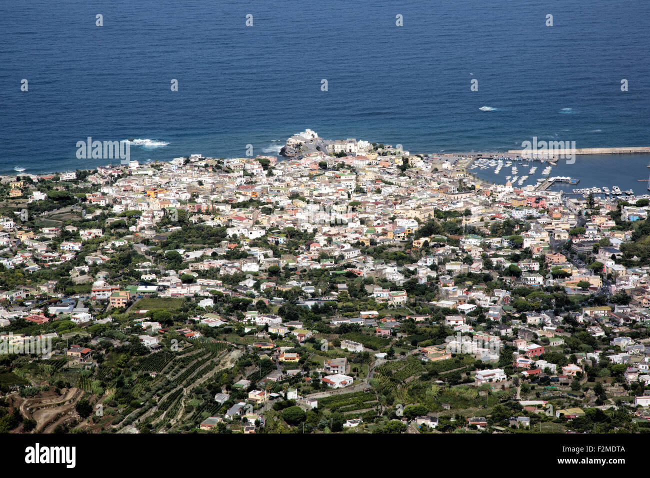 Ischia (Napoli, Italia) -Trekking route of Mount Epomeo Stock Photo - Alamy