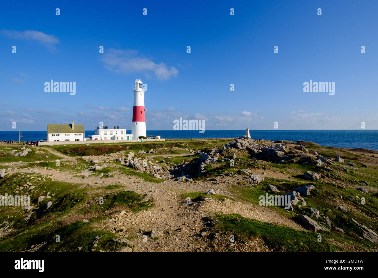 Portland Bill Lighthouse is a functioning lighthouse at Portland Bill ...