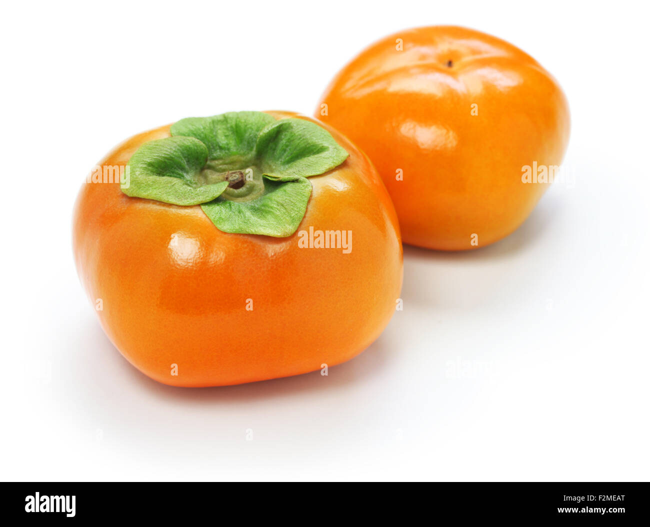 jiro kaki, japanese persimmon isolated on white background Stock Photo ...