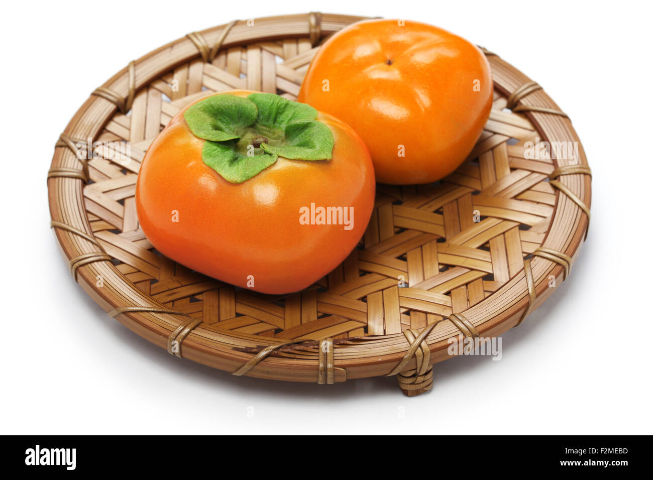 jiro kaki, japanese persimmon isolated on white background Stock Photo ...