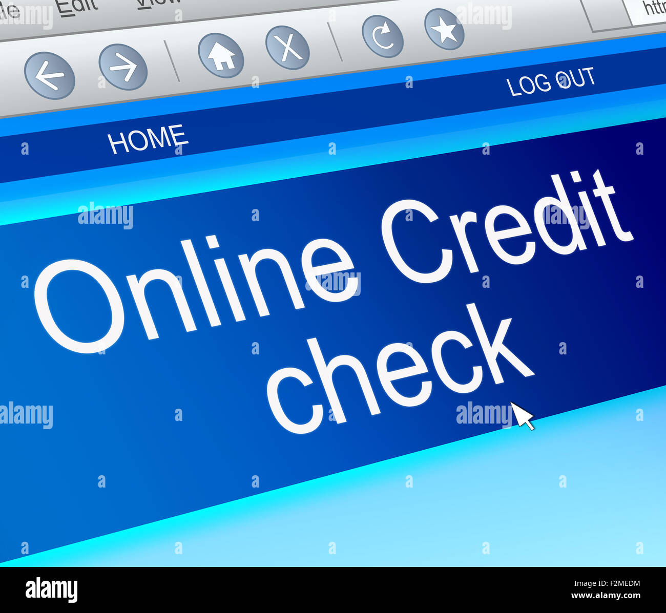 Credit check concept Stock Photo - Alamy