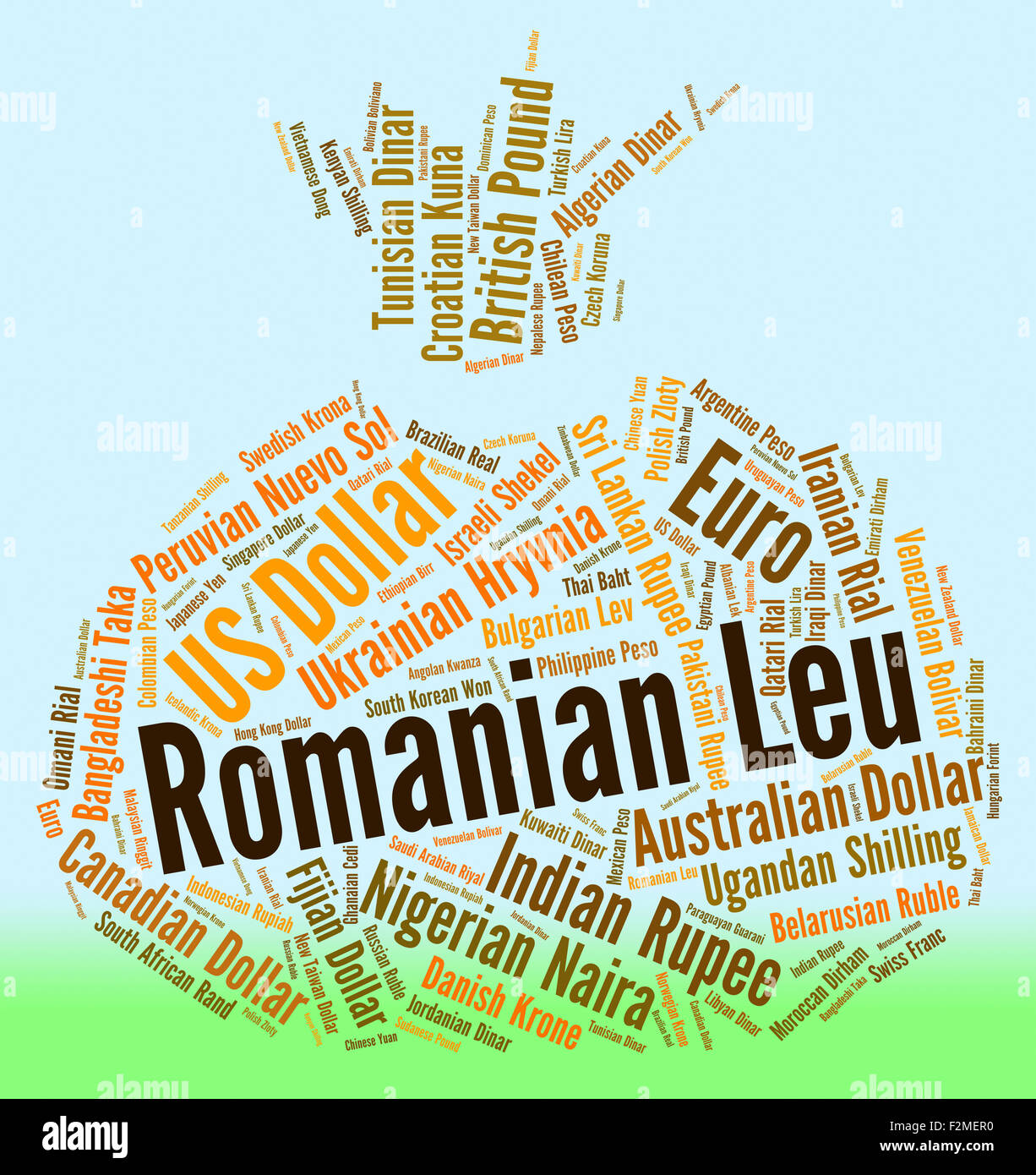 Romanian Leu Representing Foreign Exchange And Forex Stock Photo - Alamy