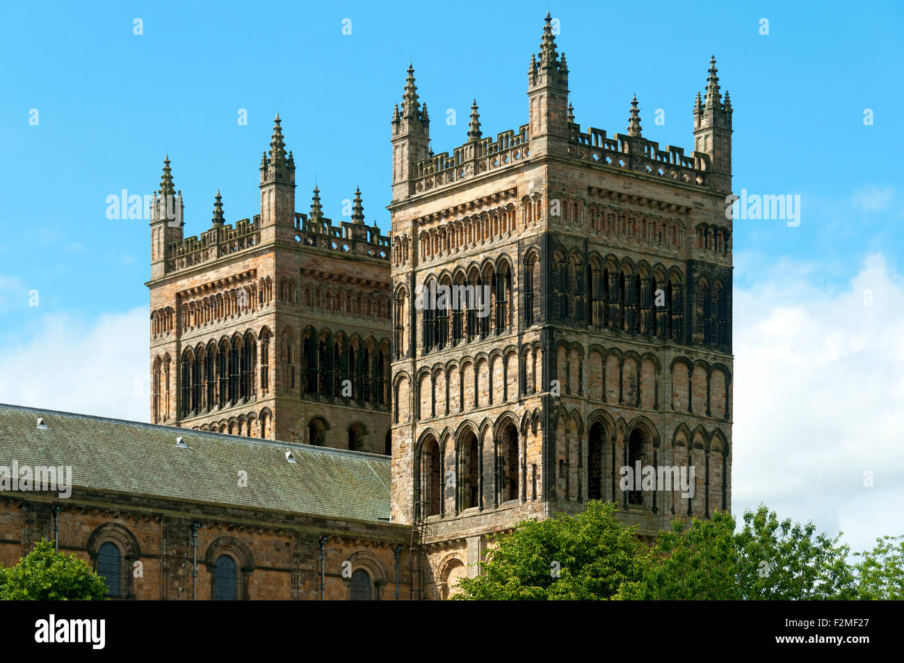 Durham Cathedral from Palace Green. Durham, England, UK Stock Photo - Alamy