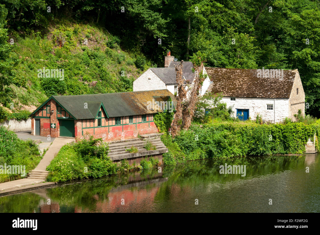South Street Mill and the boathouse from Prebends' Bridge, Durham City ...