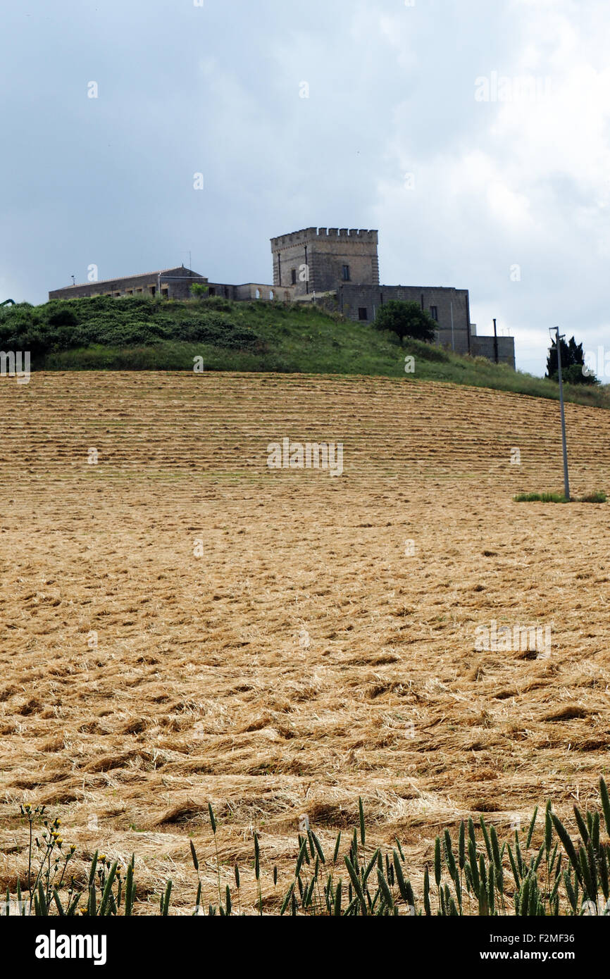 A castle located on rural farmland Stock Photo - Alamy