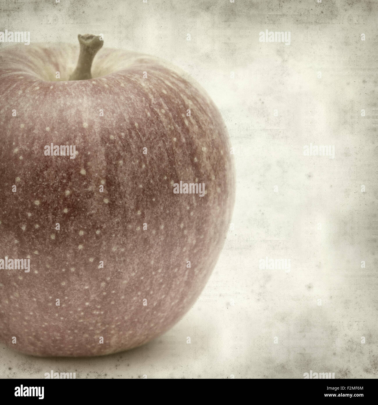 textured old paper background with apples Stock Photo - Alamy