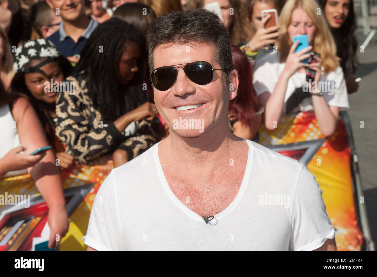 X Factor auditions at the Wembley Arena - Arrivals. Featuring: Simon ...