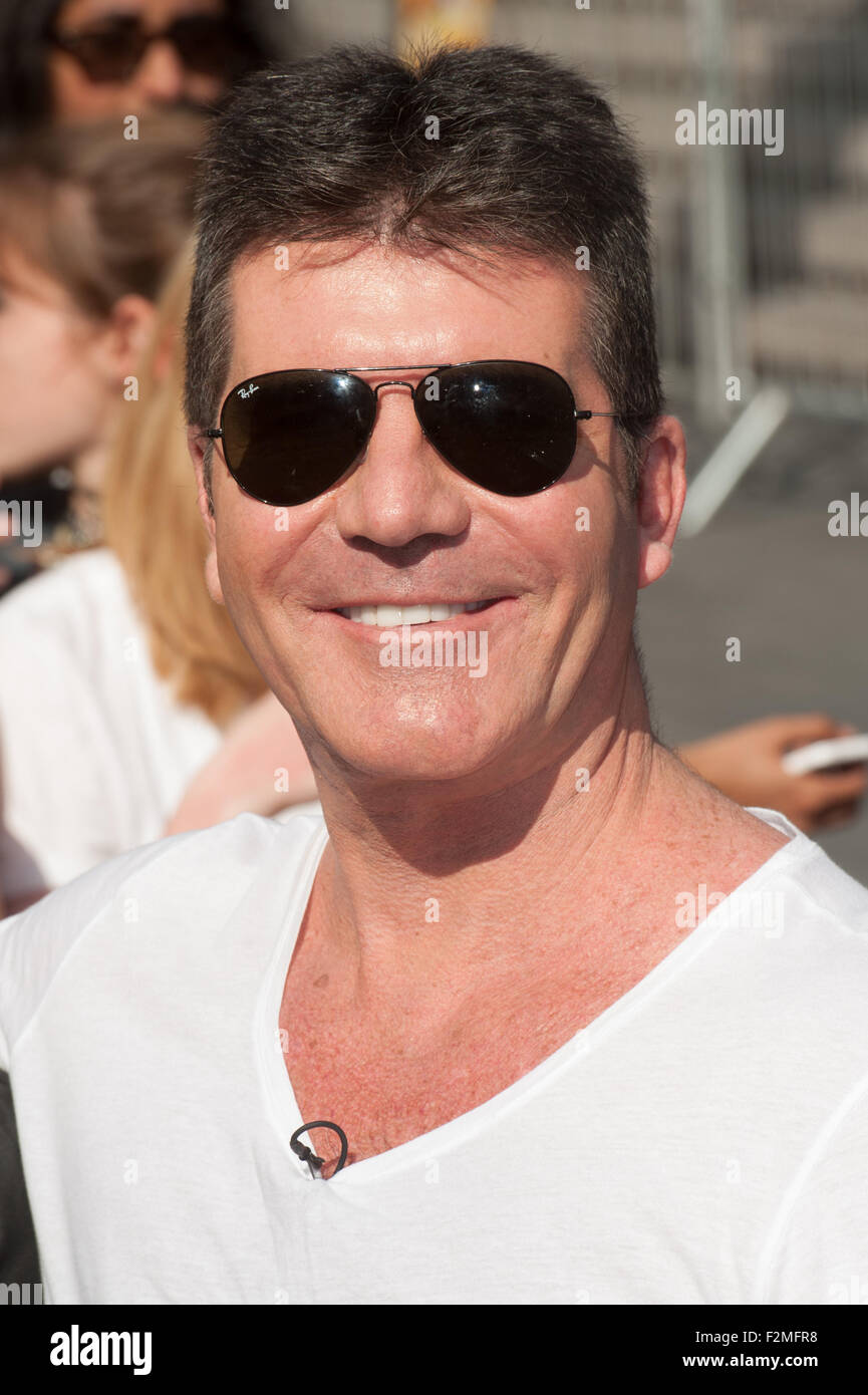 X Factor auditions at the Wembley Arena - Arrivals. Featuring: Simon ...